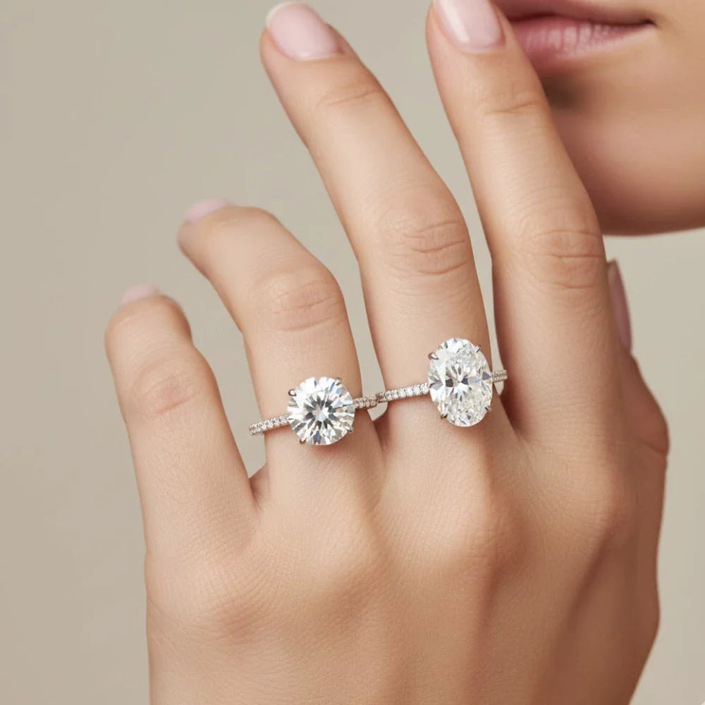 Round vs Oval: Which Diamond Cut Fits Your Style? | Lab Grown vs Natur ...